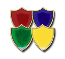 Small Enamelled Shield Badges - Badges Plus